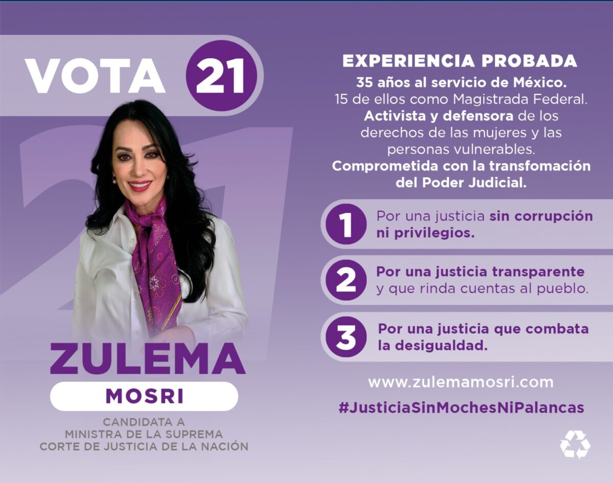 Magistrada Zulema Mosri: Requiere México una Impartición de Justicia ...